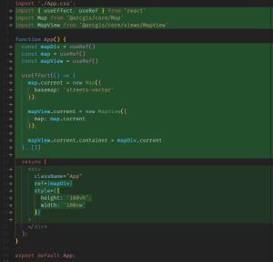 Creating Custom ArcGIS Map Widgets as React Components - GEO Jobe